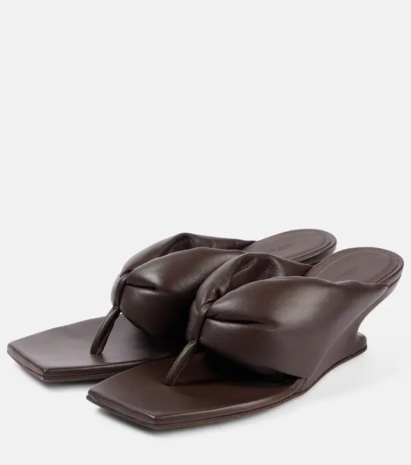 Rick Owens Cantilever 45 Leather Thong Sandals