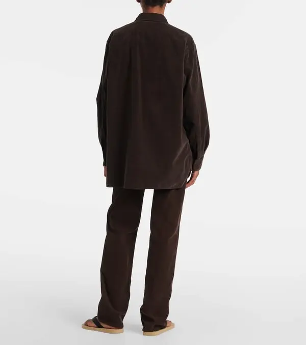 THE ROW Nesson Cotton Shirt - Brown