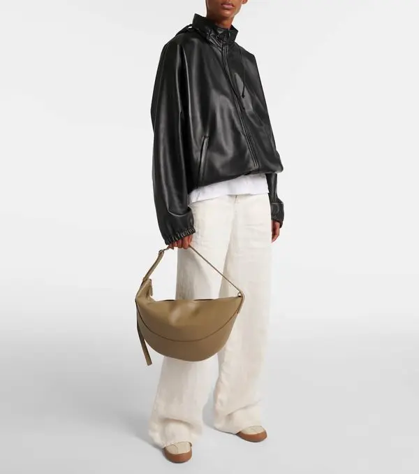 THE ROW Jouve Small Leather Shoulder Bag