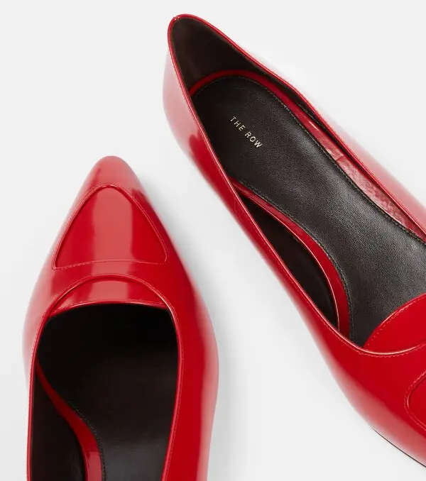 THE ROW Viv Leather Ballet Flats