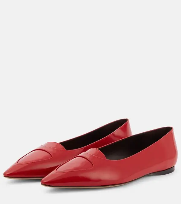 THE ROW Viv Leather Ballet Flats