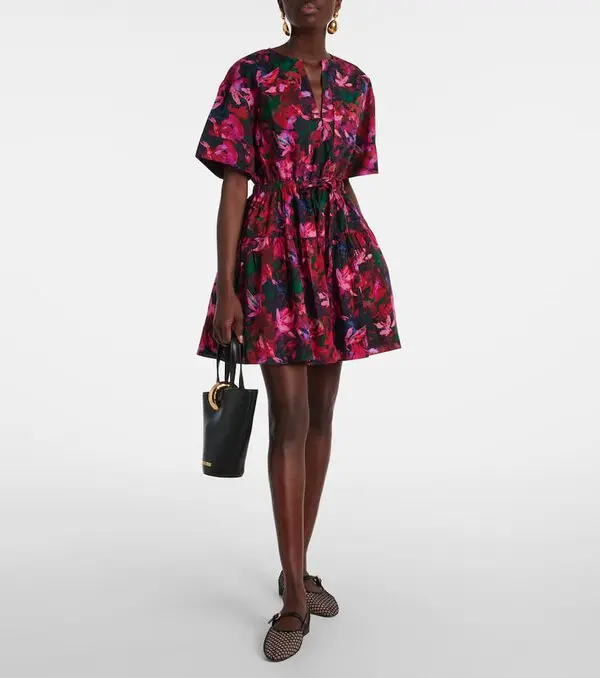 Ulla Johnson Nadira Floral Cotton Minidress