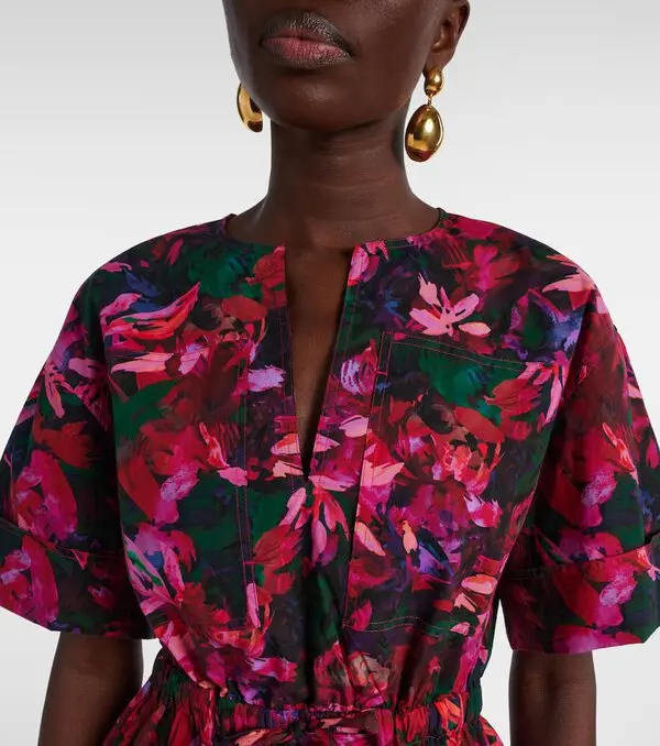 Ulla Johnson Nadira Floral Cotton Minidress