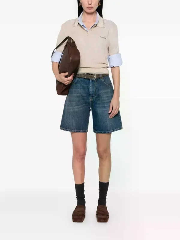 Miu Miu Knitted Polo Top