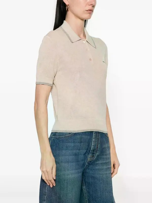 Miu Miu Knitted Polo Top