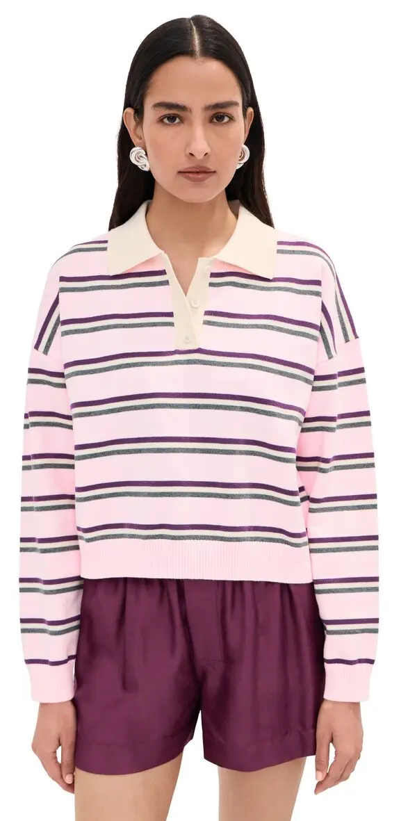LE BOP Zadie Polo - Ballet Pink Stripe