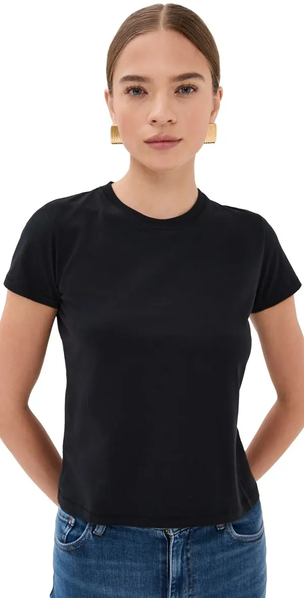 FRAME The Baby Tee - Black