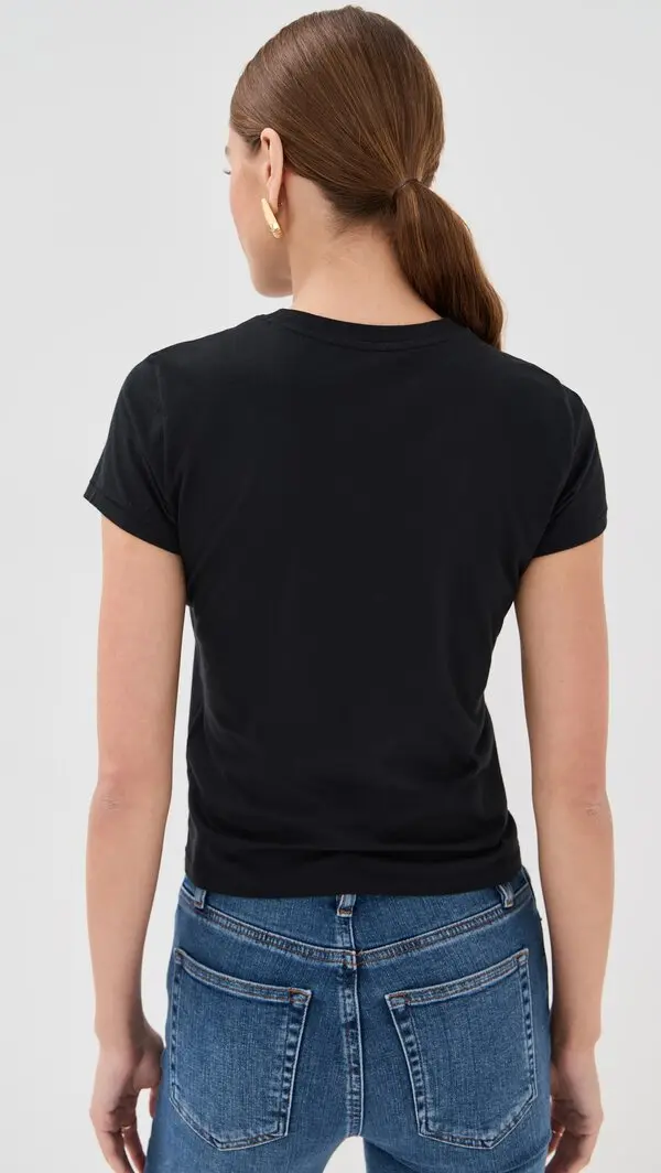 FRAME The Baby Tee - Black