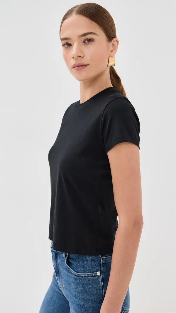 FRAME The Baby Tee - Black