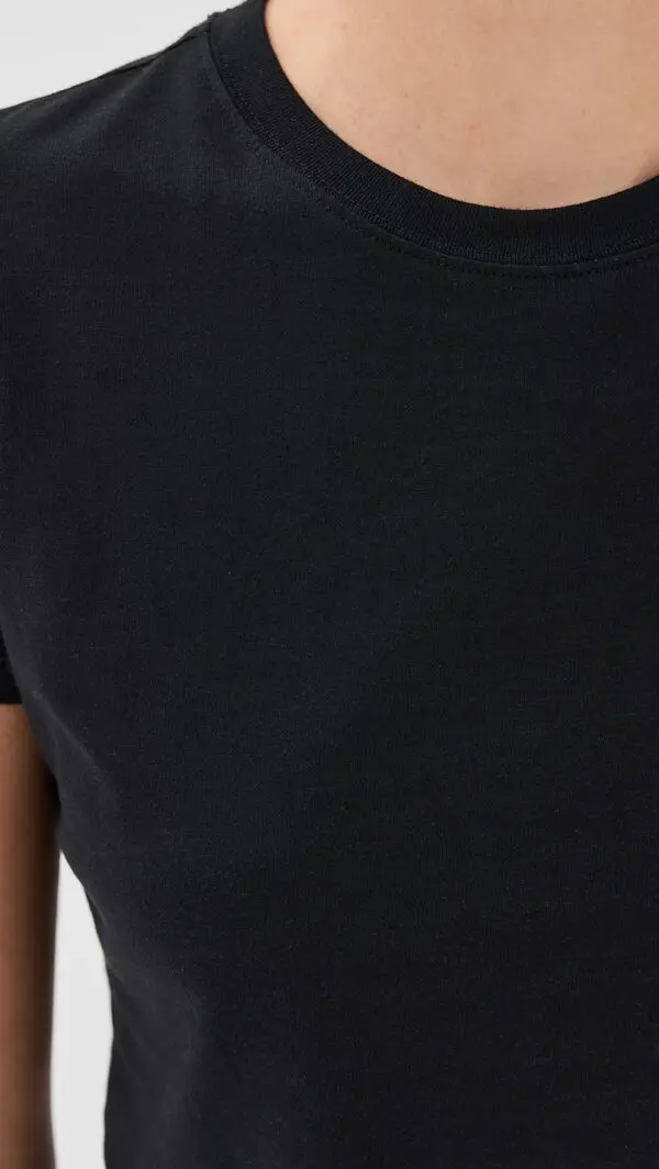 FRAME The Baby Tee - Black