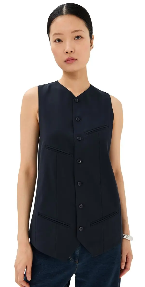 Tibi Tropical Wool Vest