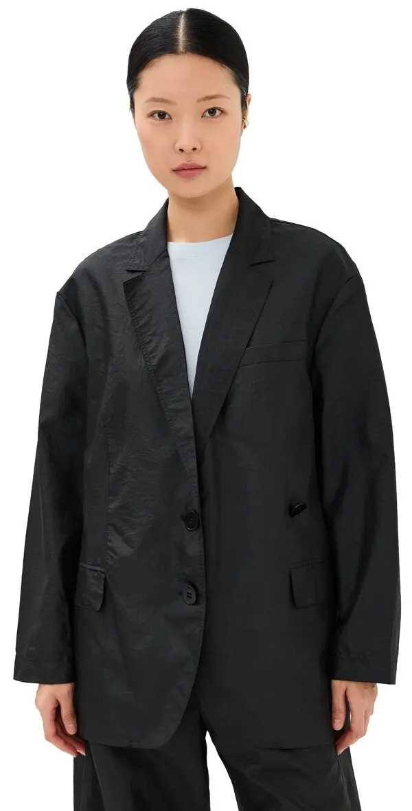 Tibi Crispy Nylon Liam Blazer