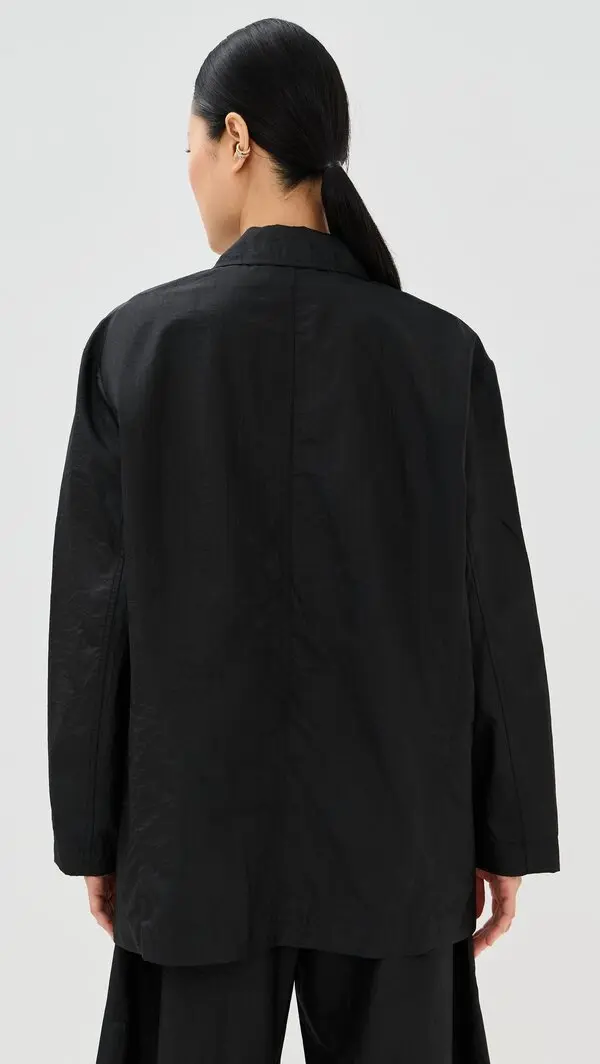 Tibi Crispy Nylon Liam Blazer