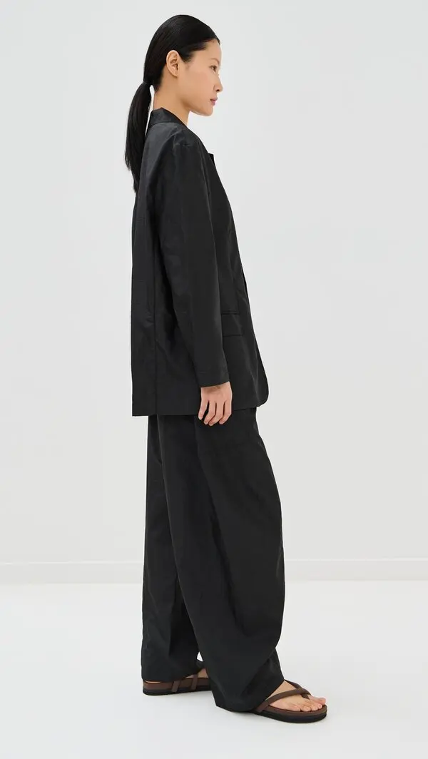Tibi Crispy Nylon Liam Blazer