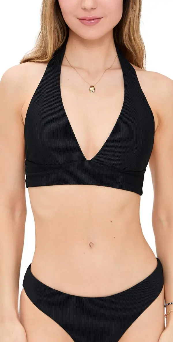 Beach Riot Laurel Bikini Top - Black