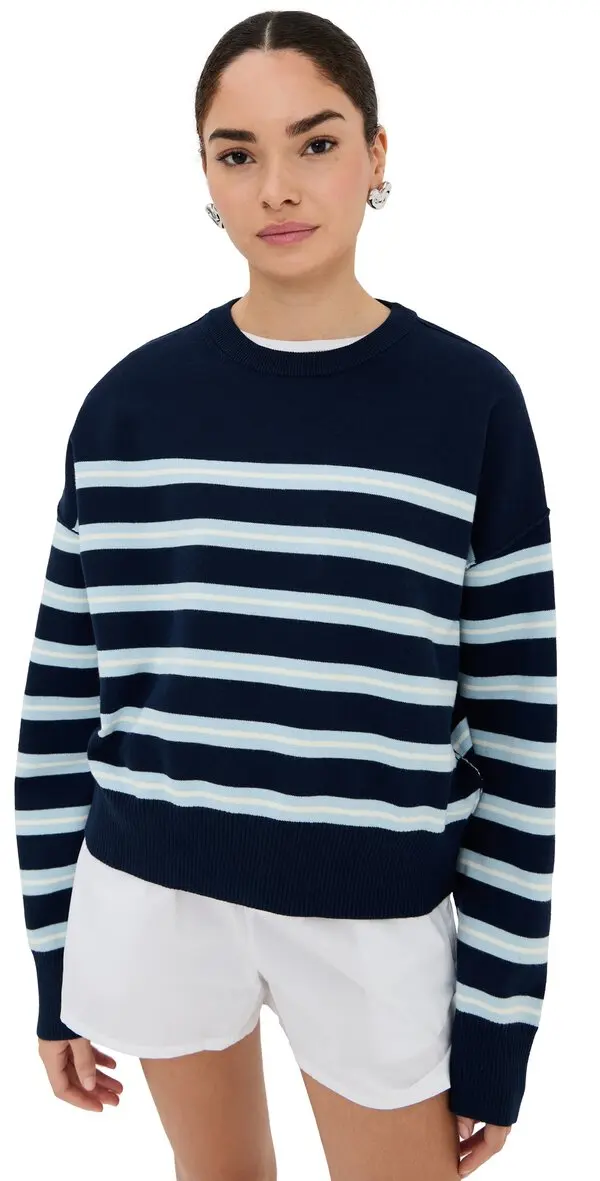 LE BOP Striped Pullover - Midnight Stripe