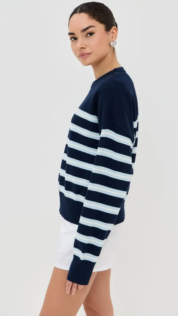 LE BOP Striped Pullover - Midnight Stripe