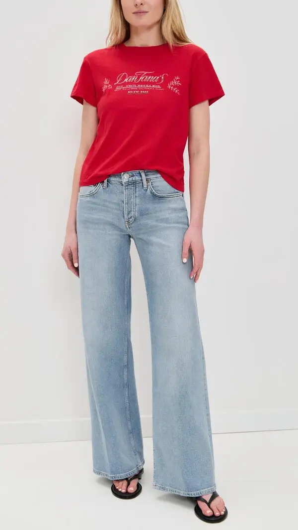 RE/DONE Mid-rise Wide Leg Jeans