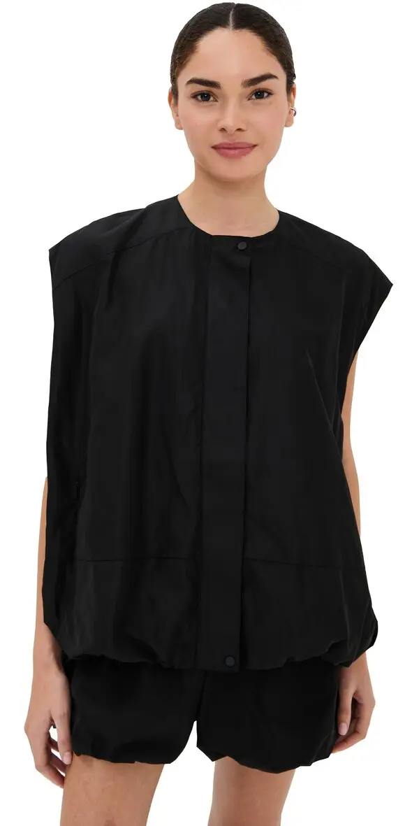Tibi Italian Sporty Nylon Blousant Vest