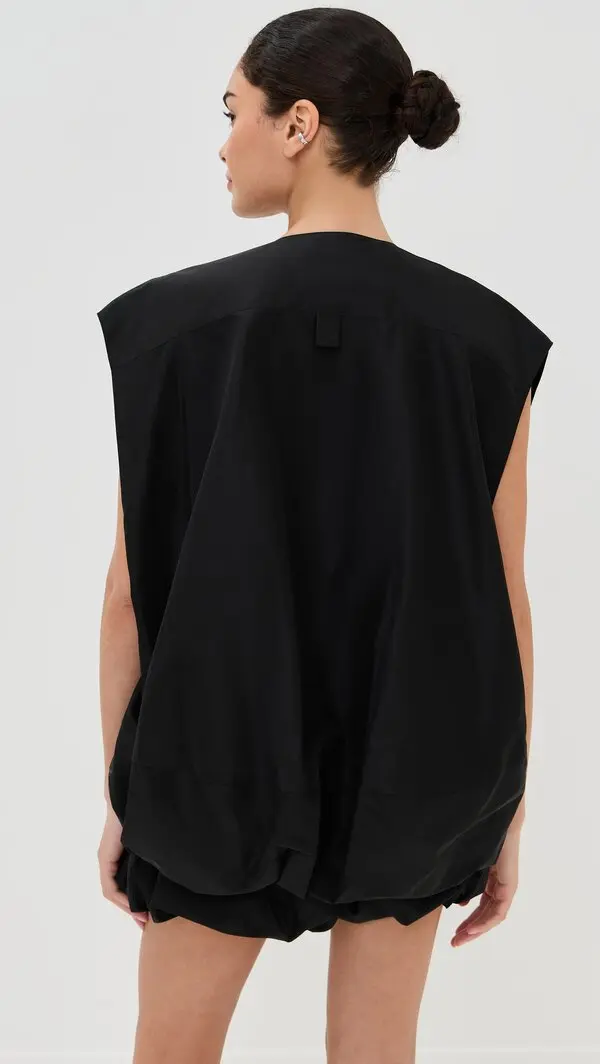 Tibi Italian Sporty Nylon Blousant Vest