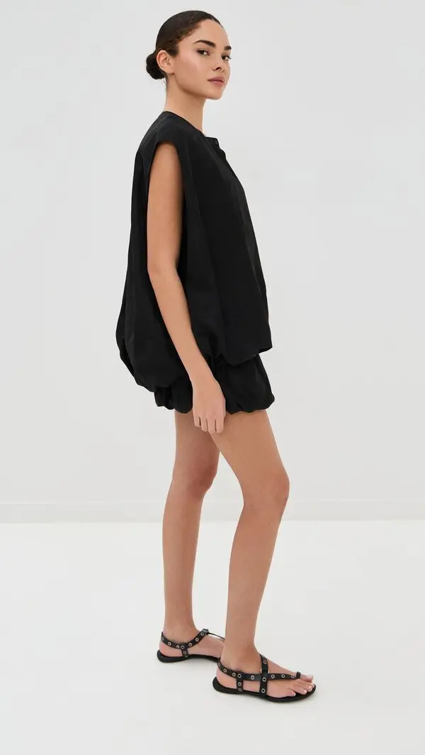 Tibi Italian Sporty Nylon Blousant Vest