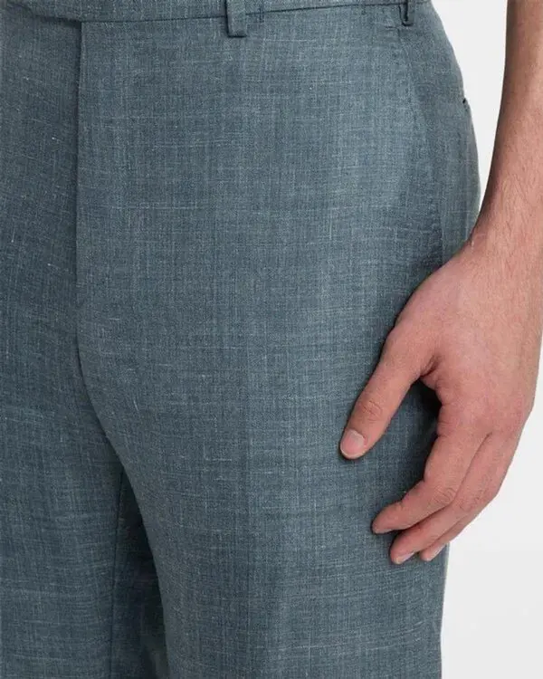 Brioni Tigullio Flat-front Trousers - Teal