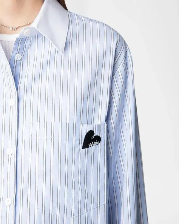 Zadig&Voltaire Morning Pop Striped Shirt - Mist