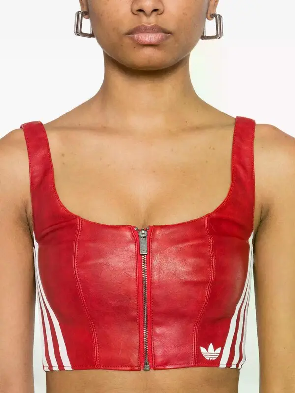 Adidas Faux-leather Top
