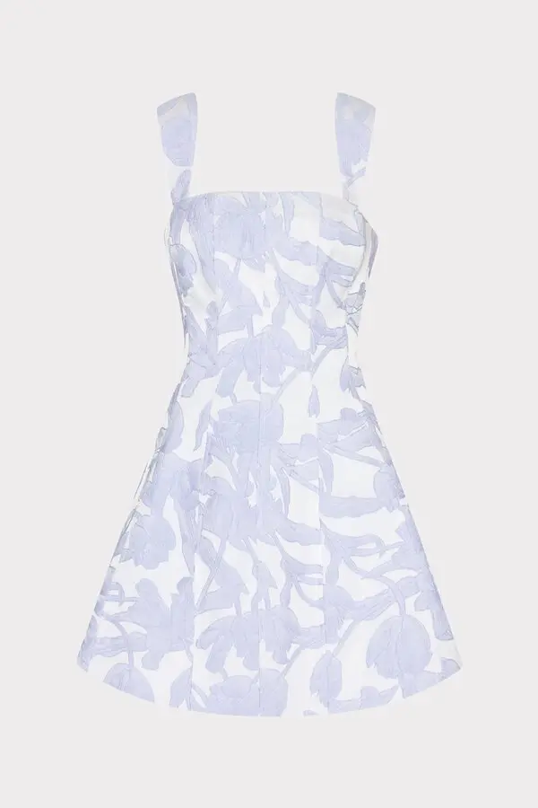 fitted lace wedding dress Yvette Dress in Wild Fern Print | OMNES main image 0