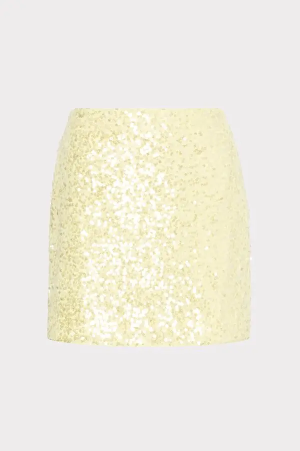 MILLY Mini Sequin Skirt