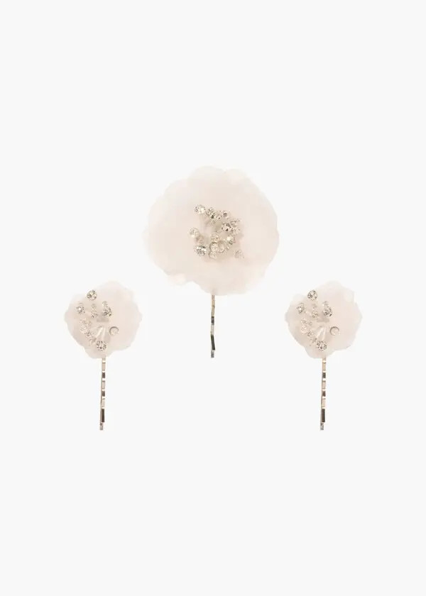 JENNIFER BEHR Chantrell Bobby Pin Set - Cream