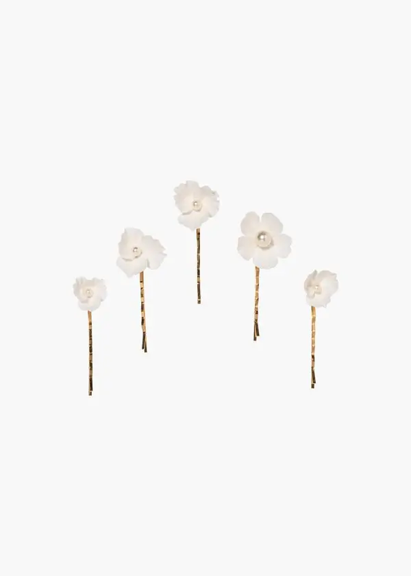 JENNIFER BEHR Karissa Bobby Pin Set - Cream