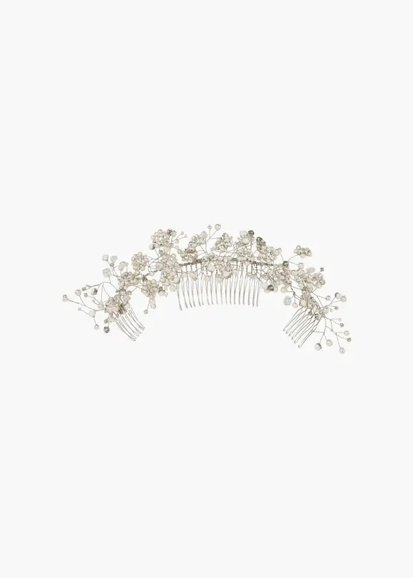 JENNIFER BEHR Nicola Comb - Crystal Pearl