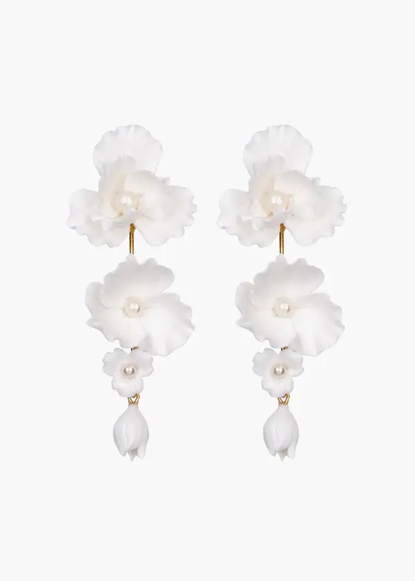 JENNIFER BEHR Mariam Earrings - Cream