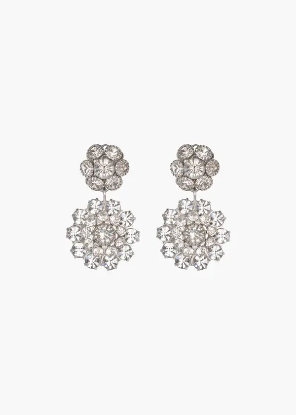 JENNIFER BEHR Karina Drop Earrings - Crystal
