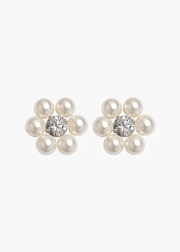JENNIFER BEHR Zaya Stud Earrings - Crystal
