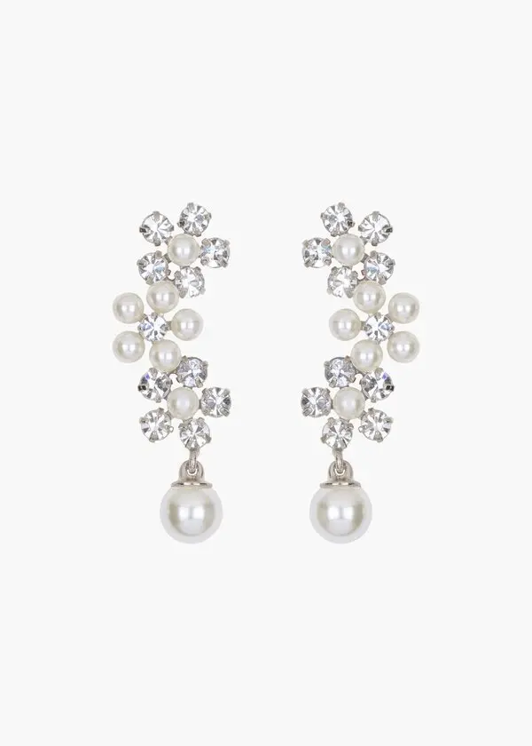 JENNIFER BEHR Zaya Earrings - Crystal