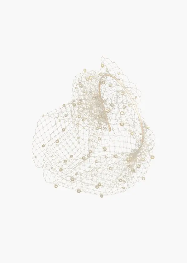 JENNIFER BEHR Chareese Beehive Headband - Cream