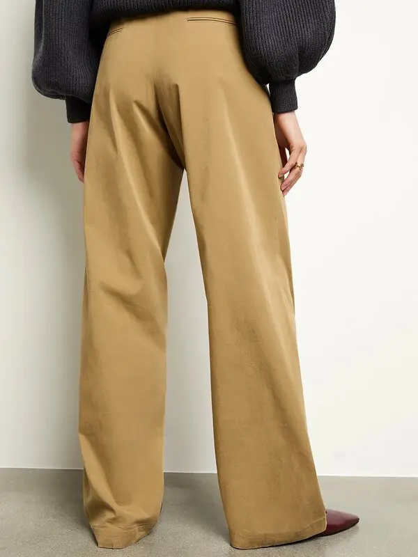Another Tomorrow Relaxed Wide-leg Pant - Thyme