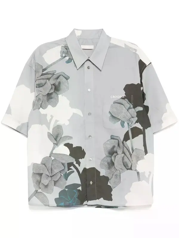 CROQUIS Logo-print Shirt - Grey