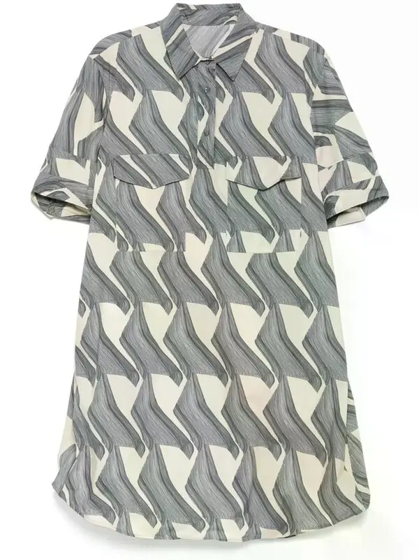 JNBY Pattern Printed Shirt Dress