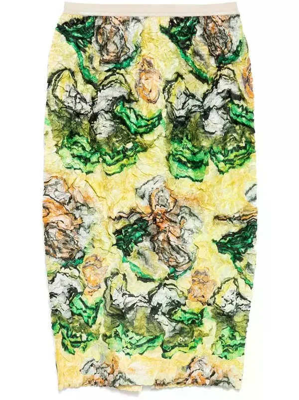 JNBY Graphic-print Skirt - Yellow