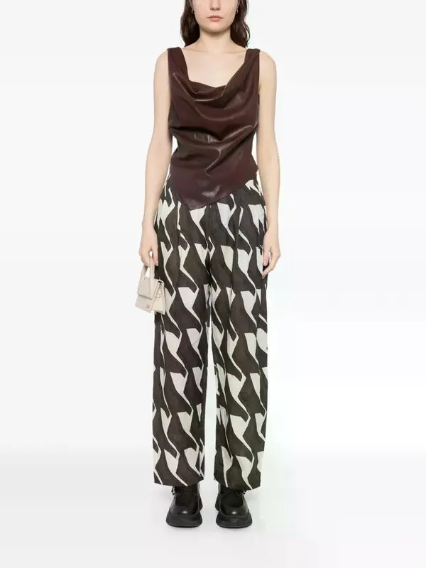 JNBY Pattern-printed Tapered Trousers