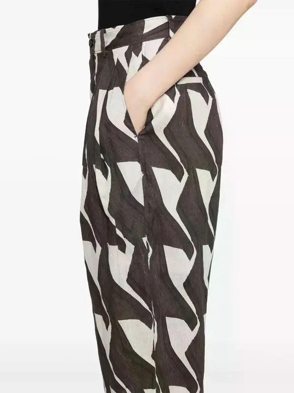JNBY Pattern-printed Tapered Trousers