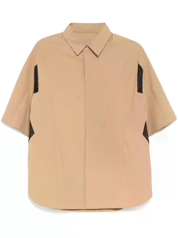 CROQUIS Panelled Shirt - Brown