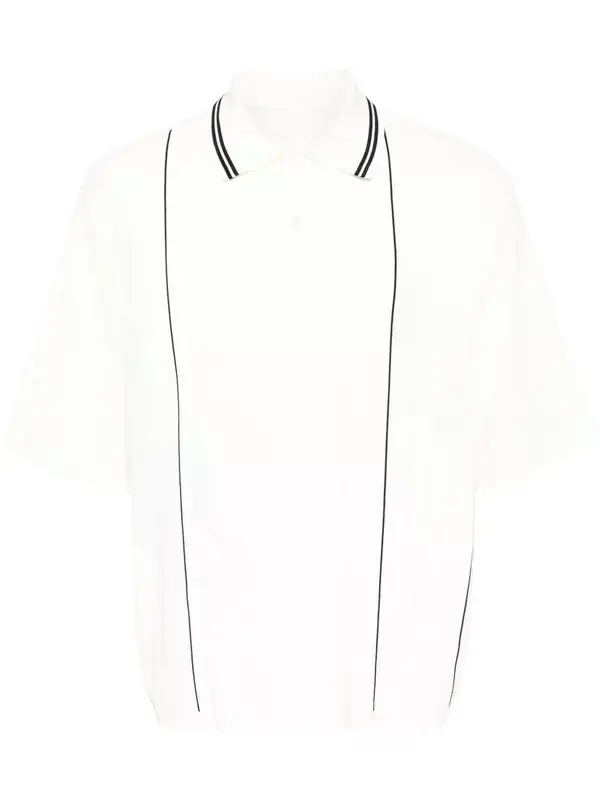 CROQUIS Knitted Polo Shirt - White