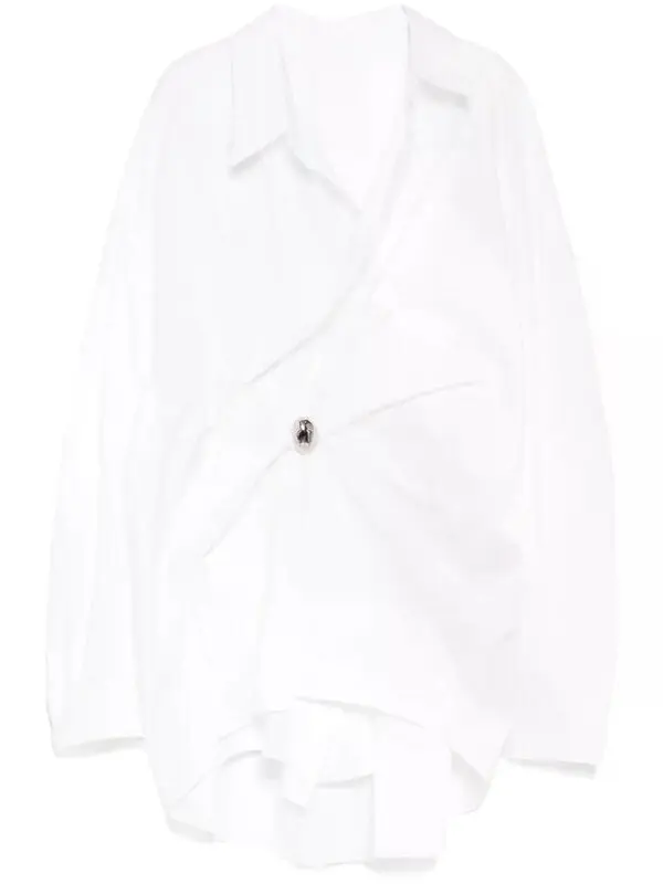 JNBY Cotton Draped Shirt - White