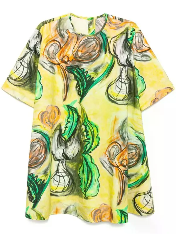 JNBY Oversized Printed Dress - Yellow