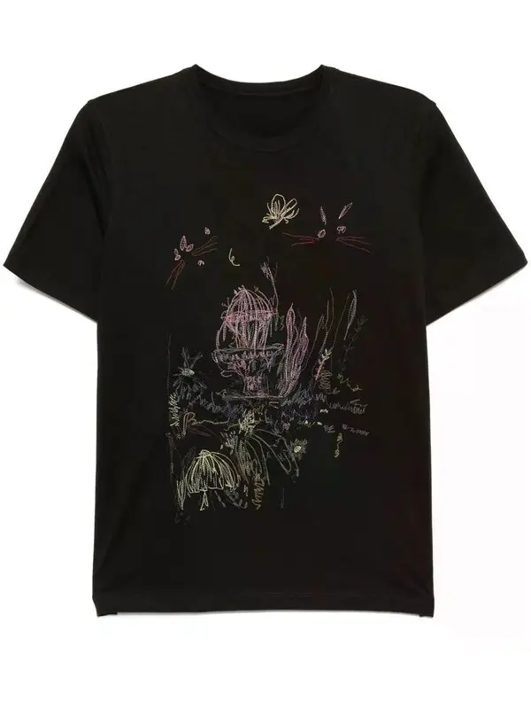 JNBY Embroidered T-shirt - Brown