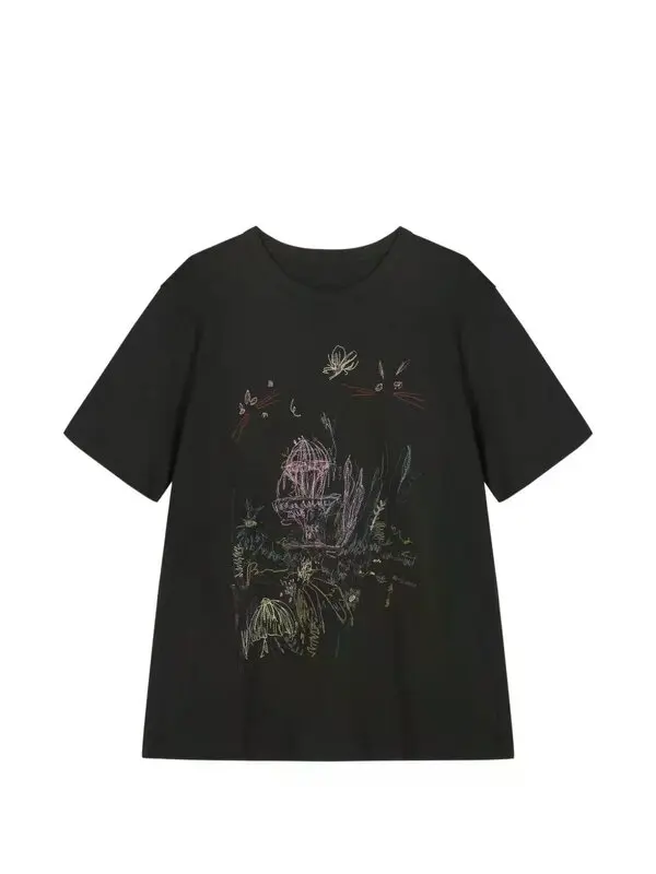 JNBY Embroidered T-shirt - Brown